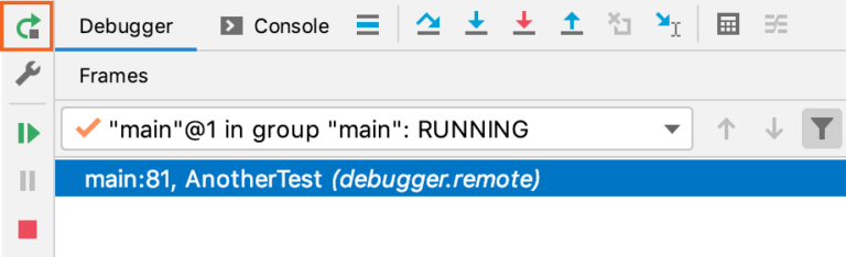 To initiate a debug session in ADT: